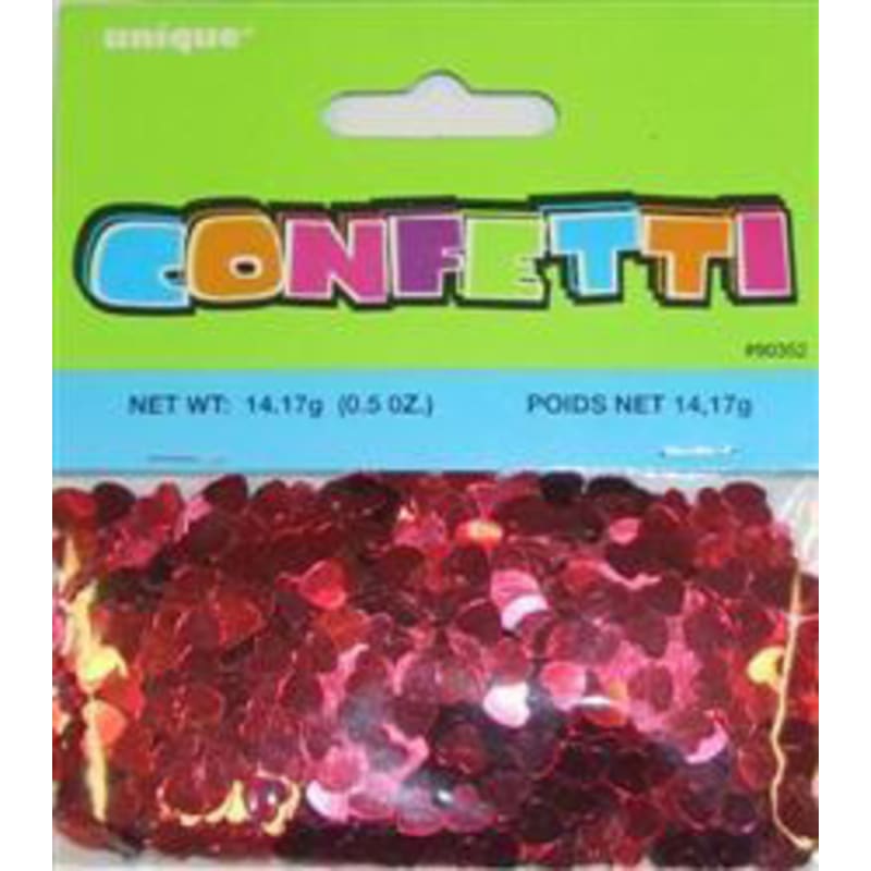 Confetti Heart Red 14g | Party Time Online