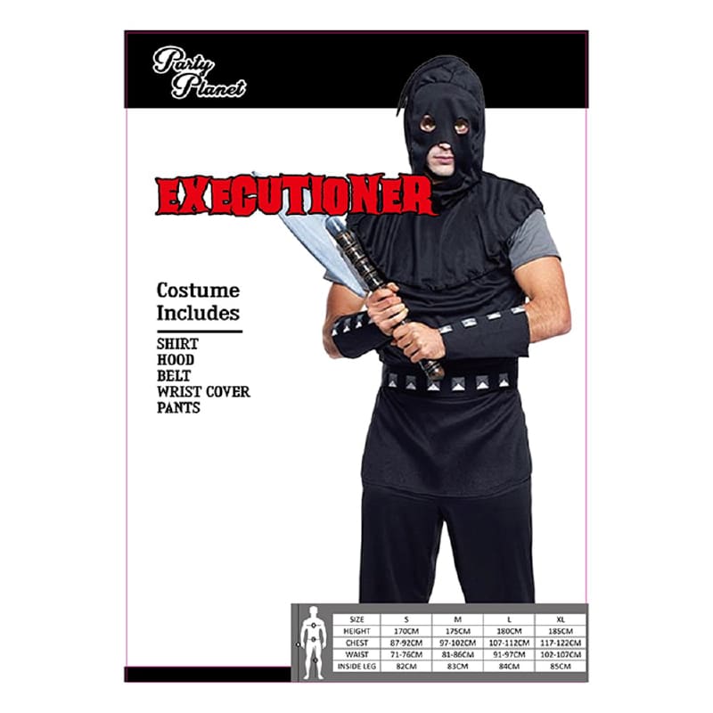 Costume Adult Executioner L or XL | Party Time Online