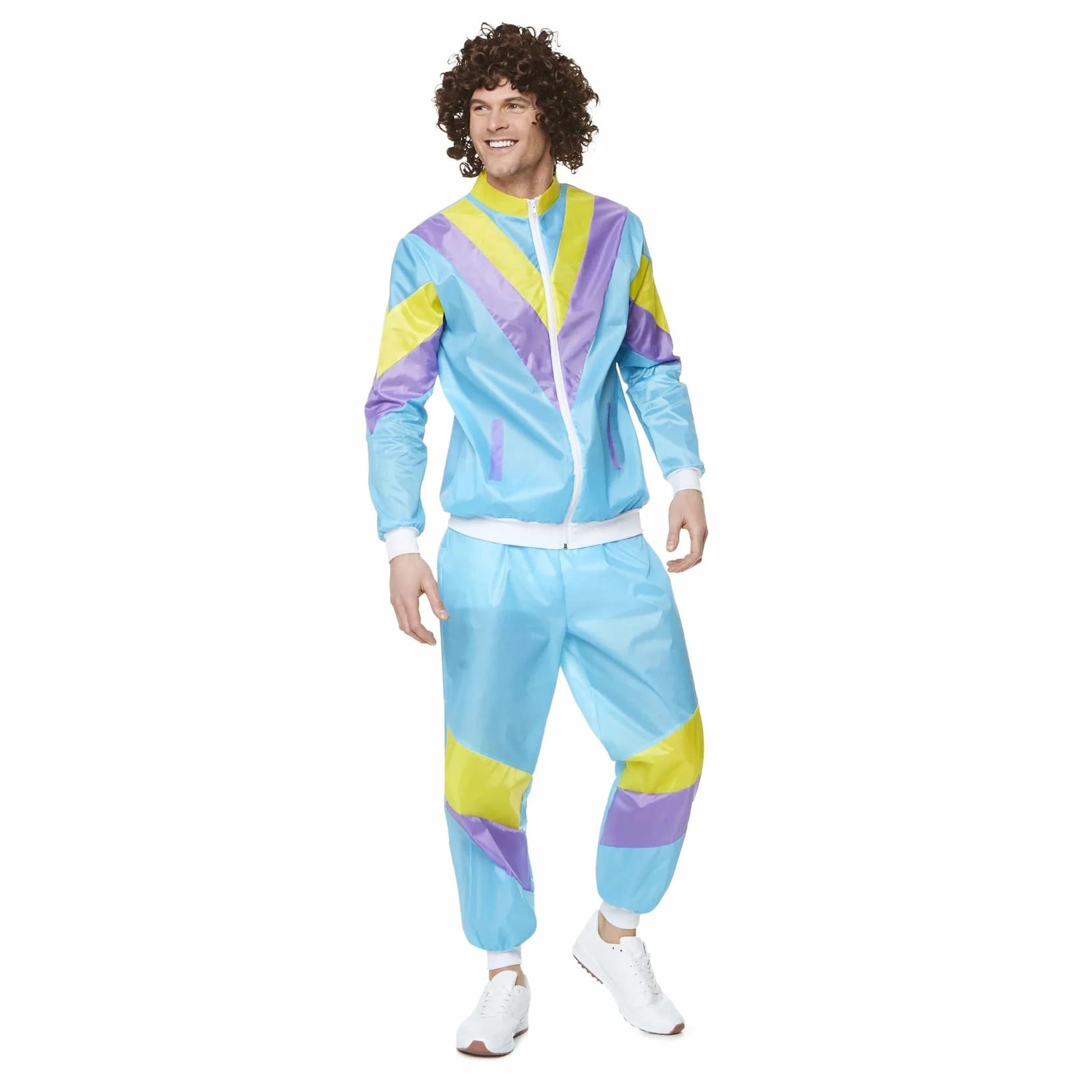 Costume Adult Shell Suit Male Blue Purple | Party Time Online