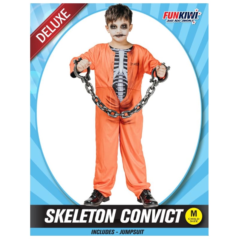 Costume Child Skeleton Convict | Party Time Online