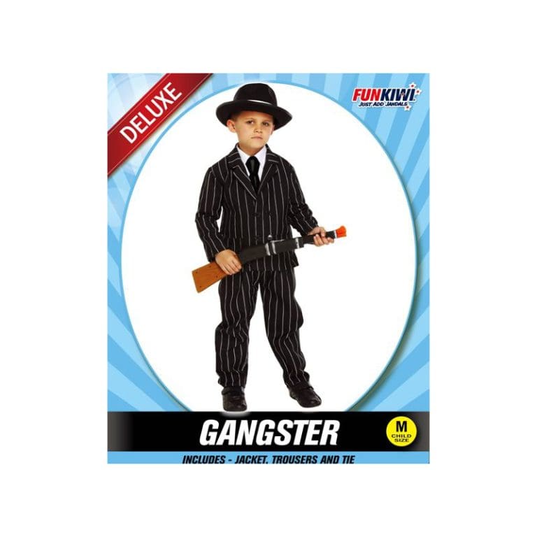 Costume Child Gangster Black Suit | Party Time Online