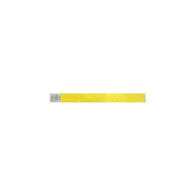 Wrist Band Yellow Tyvek 19mm | Party Time Online Townsville