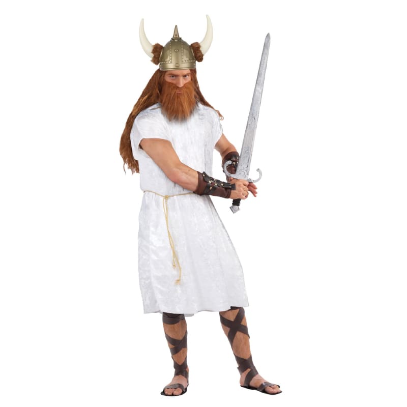 Costume Adult Viking White Tunic NLA | Party Time Online