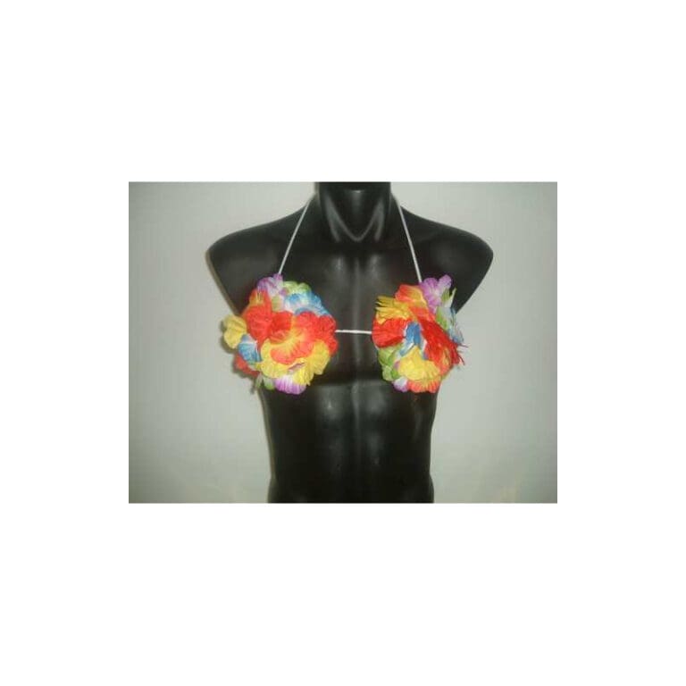 Hawaiian Flower Bra | Party Time Online Townsville