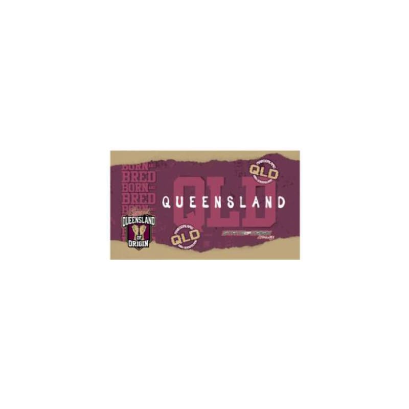 QLD Origin Banner Flag Large Born Bred | Party Time Online