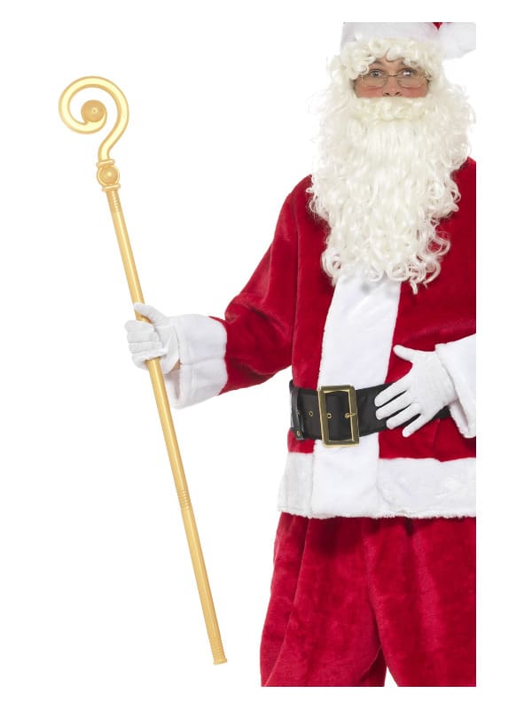 Cane Egyptian Gold Crosier Crook 118cm | Party Time Online Townsville