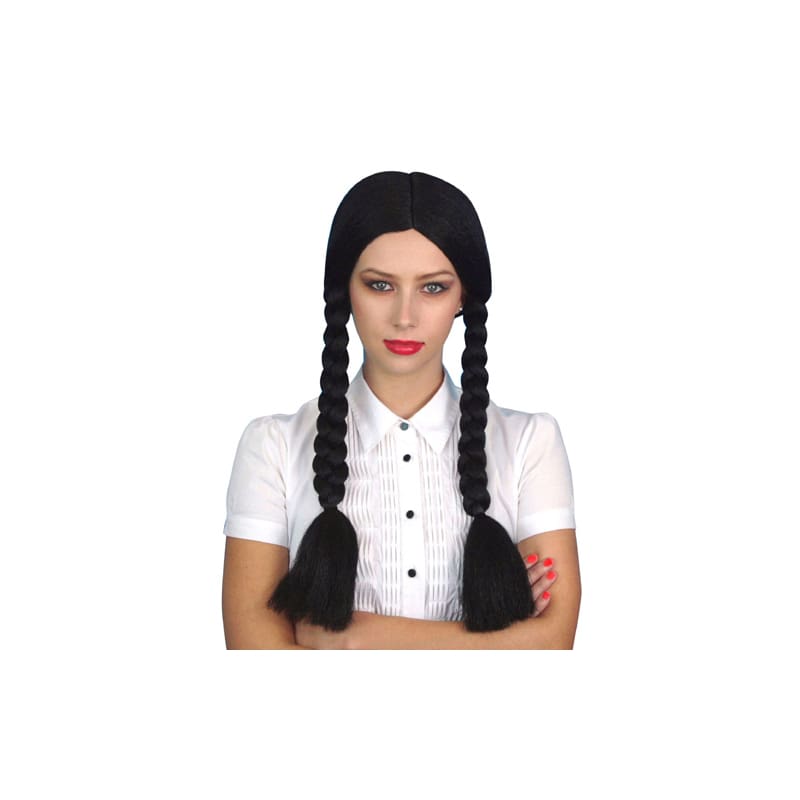 Wig Wednesday Addams Black Premium | Party Time Online