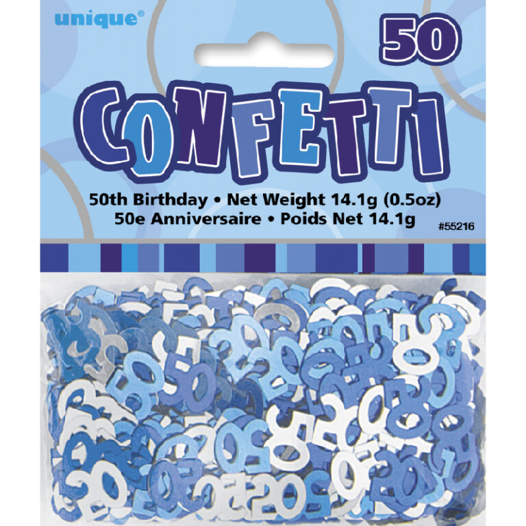 Confetti 50 Blue DNR | Party Time Online Townsville