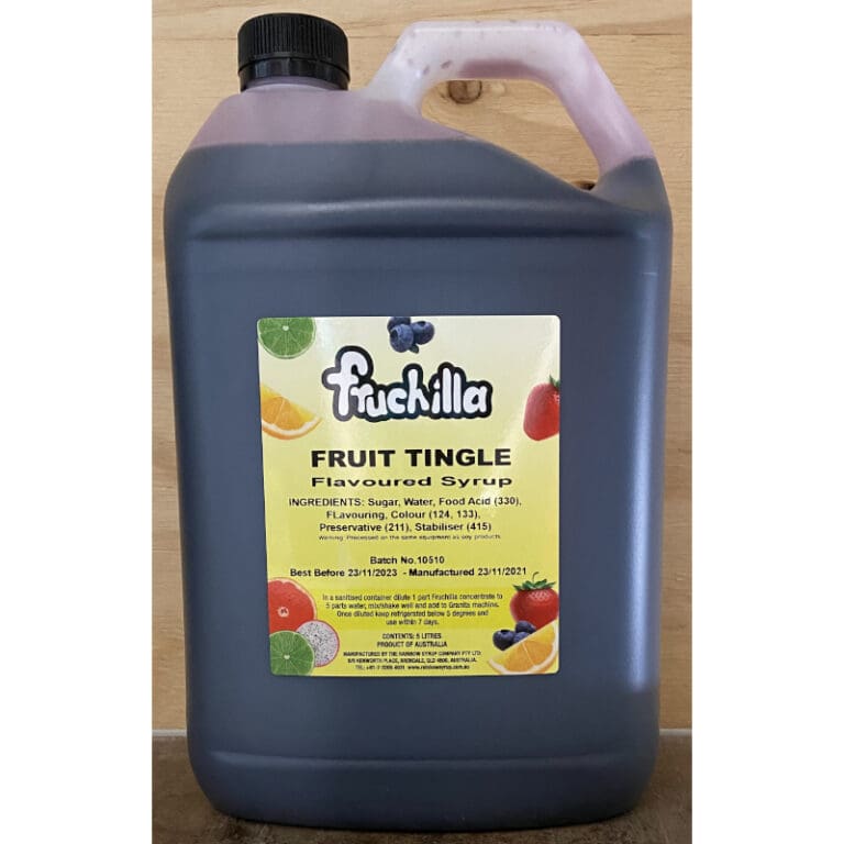 Slush Syrup Fruit Tingle 5L | Party Time Online Townsville
